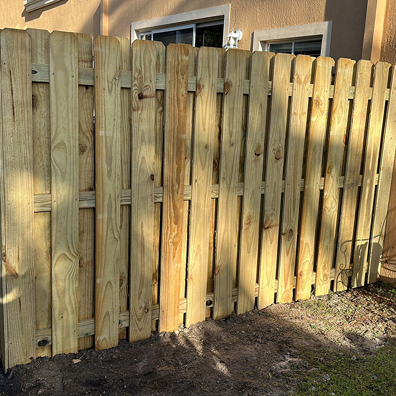 Shadow Box Fence Installation